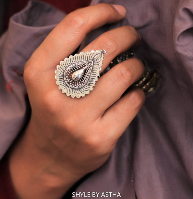 Adya Fine Drop Ring