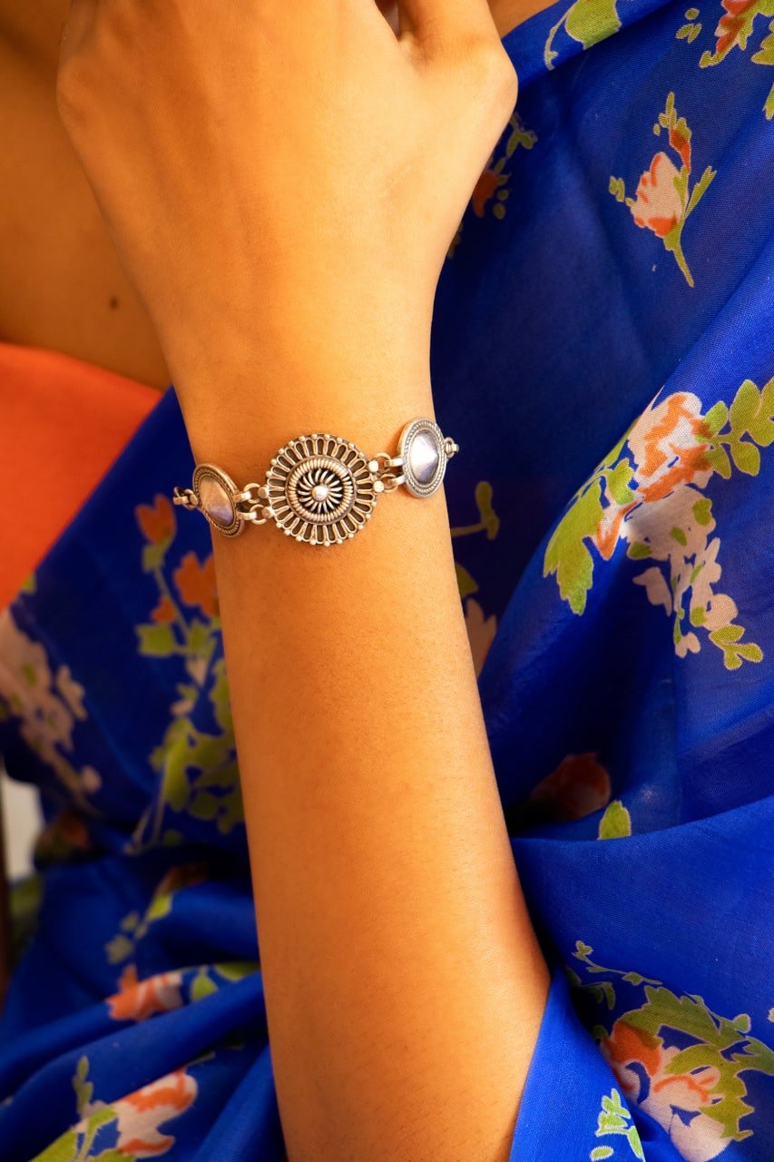 Adya tri motif intricate bracelet