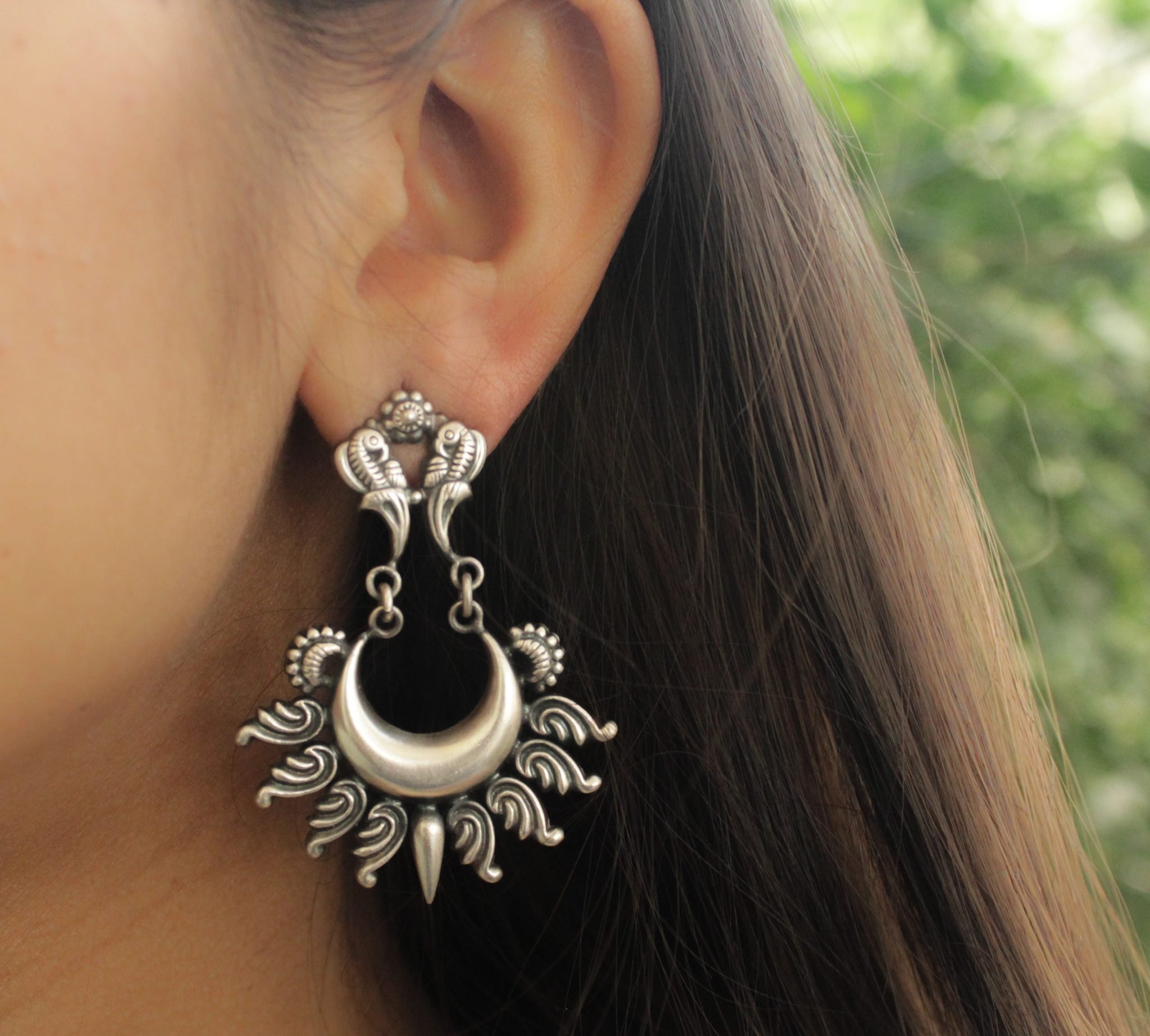 Mizoya Dual Parrot Chakra Earrings